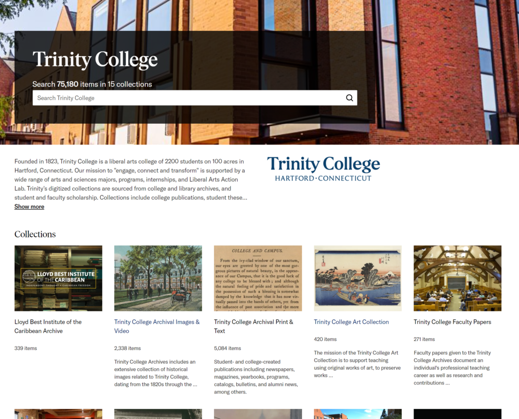 Libraries & Digital Learning – Trinity College, Hartford, Connecticut