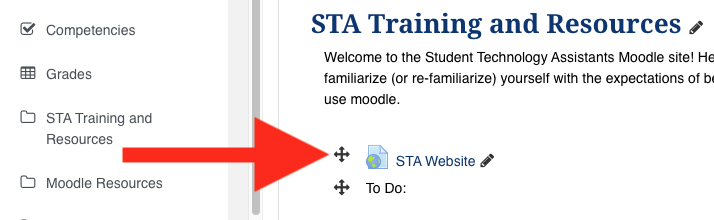 Editing A Course Moodle Resource Center